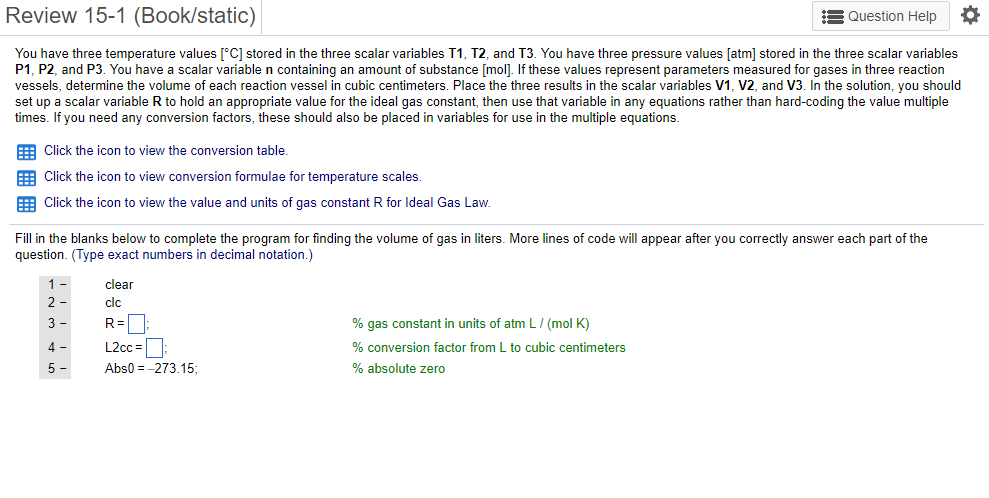 Solved Review 15-1 (Book/static) Question Help You have | Chegg.com