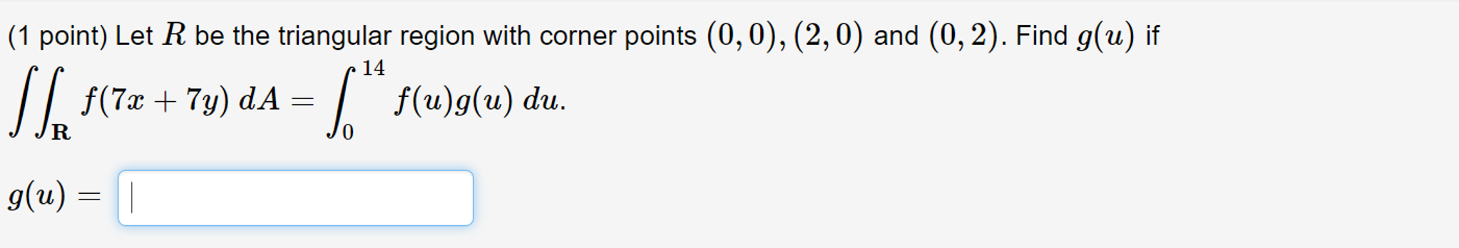Solved Let R be the triangular region with corner points (0, | Chegg.com