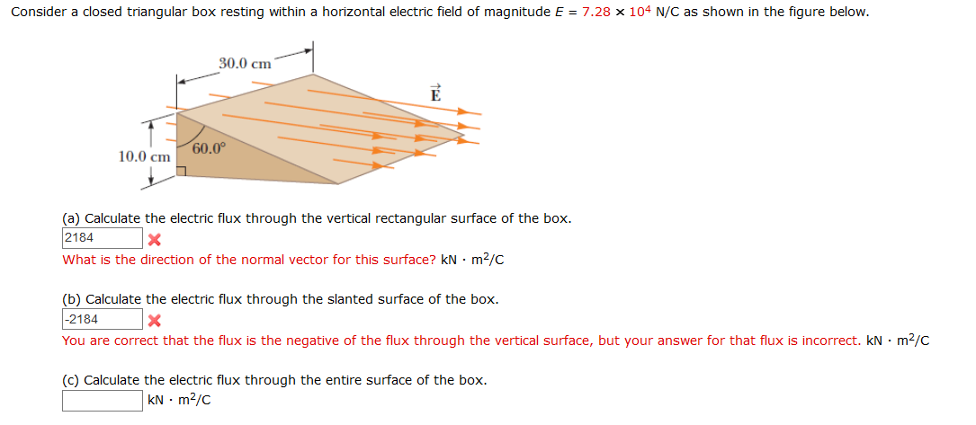 Solved Consider a closed triangular box resting within a | Chegg.com