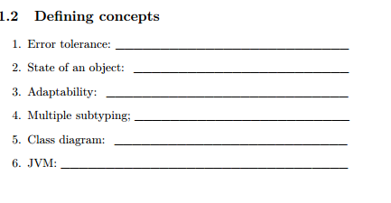 Solved Defining concepts Error tolerance: State of an | Chegg.com