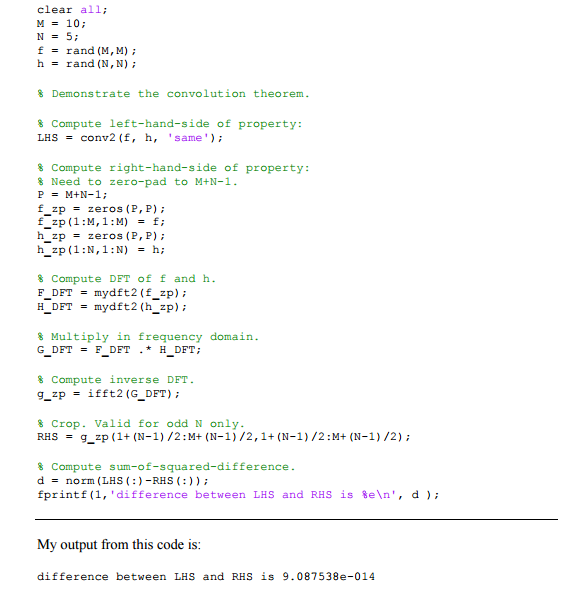 Solved Digital Image processing . Title: 2D DFT/FFT and its | Chegg.com