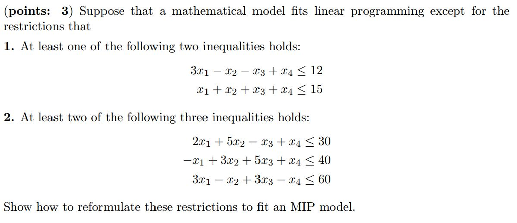 Suppose That A Mathematical Model Fits Linear
