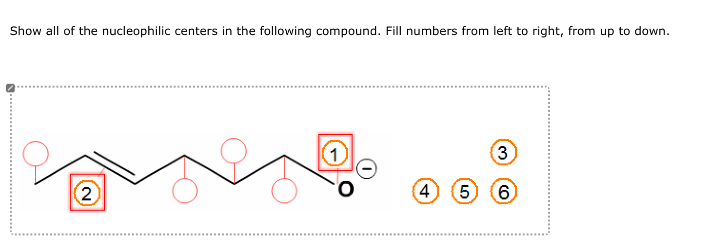 Solved Show all of the nucleophilic centers in the following | Chegg.com