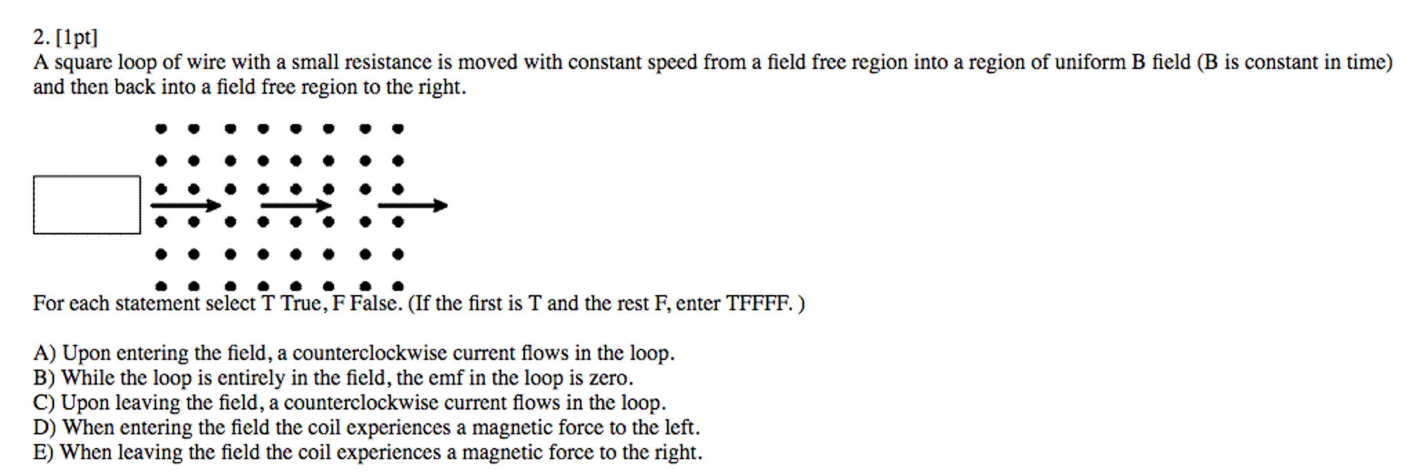 Solved A square loop of wire with a small resistance is | Chegg.com