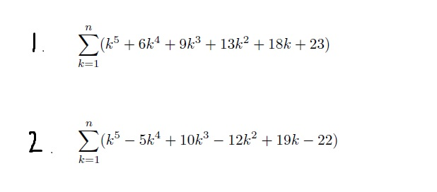 Solved USE the process shown BELOW to Compute the 4 sums | Chegg.com