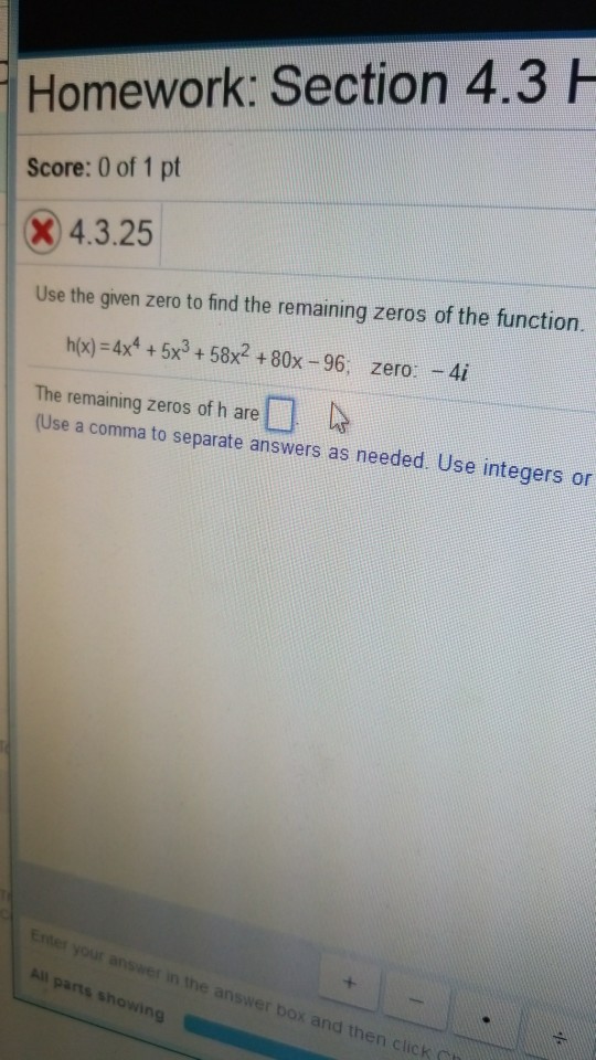 Solved Homework Section 4 3 Score 0 Of 1 Pt 4 3 25 Use