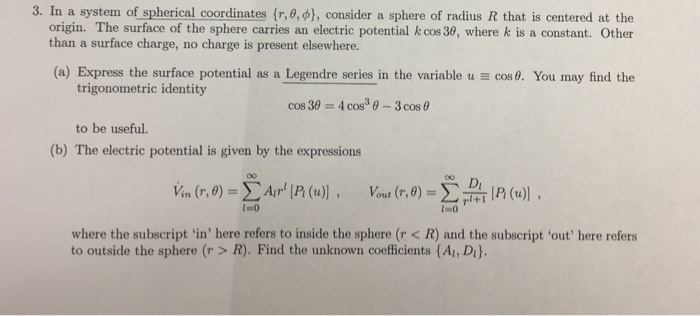 Solved In a system of spherical coordinates {r, theta, phi}, | Chegg.com