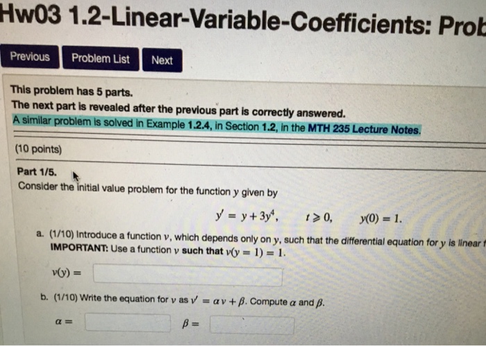 Solved Consider The Initial Value Problem For The Function Y 1523