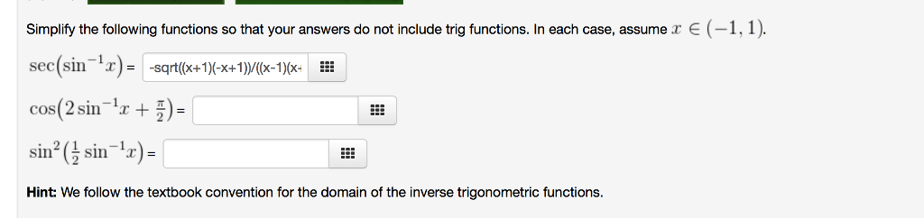 Solved (-1,1). Simplify the following functions so that your | Chegg.com