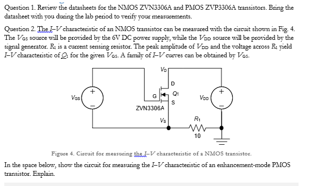 Solved Question 1. Review the datasheets for the NMOS | Chegg.com