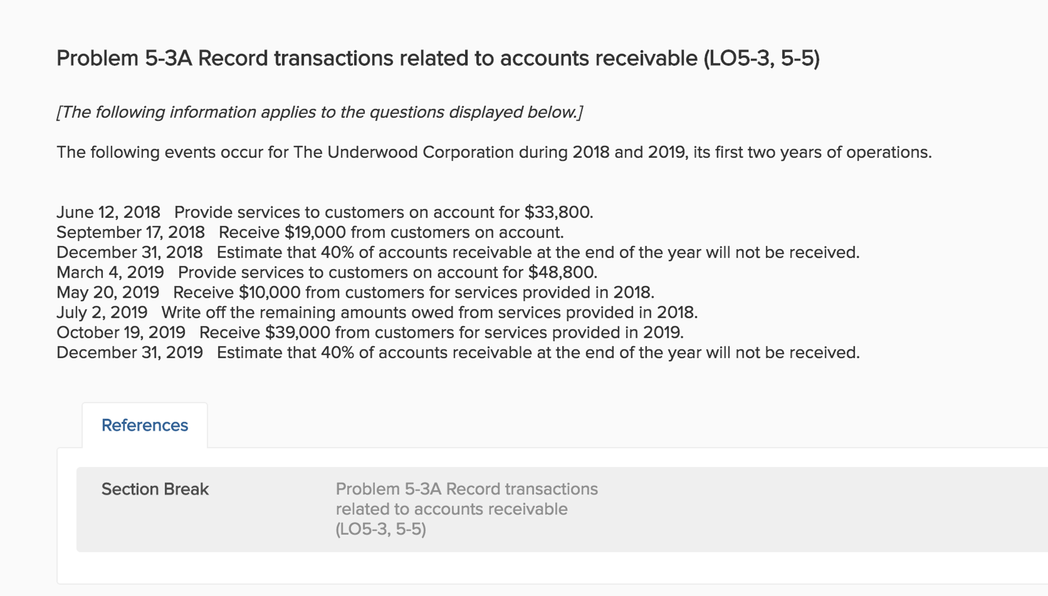 Solved Problem 5-3A Record transactions related to accounts | Chegg.com