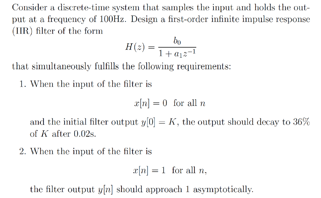 Solved Consider a discrete-time system that samples the | Chegg.com