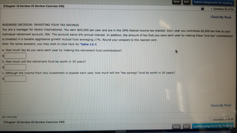 Solved Save Exit Submit Assignment for Grading Question 34 | Chegg.com
