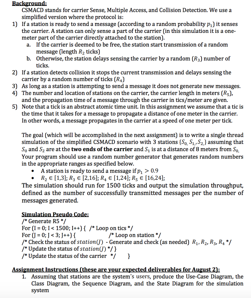 Background Csmacd Stands For Carrier Sense 