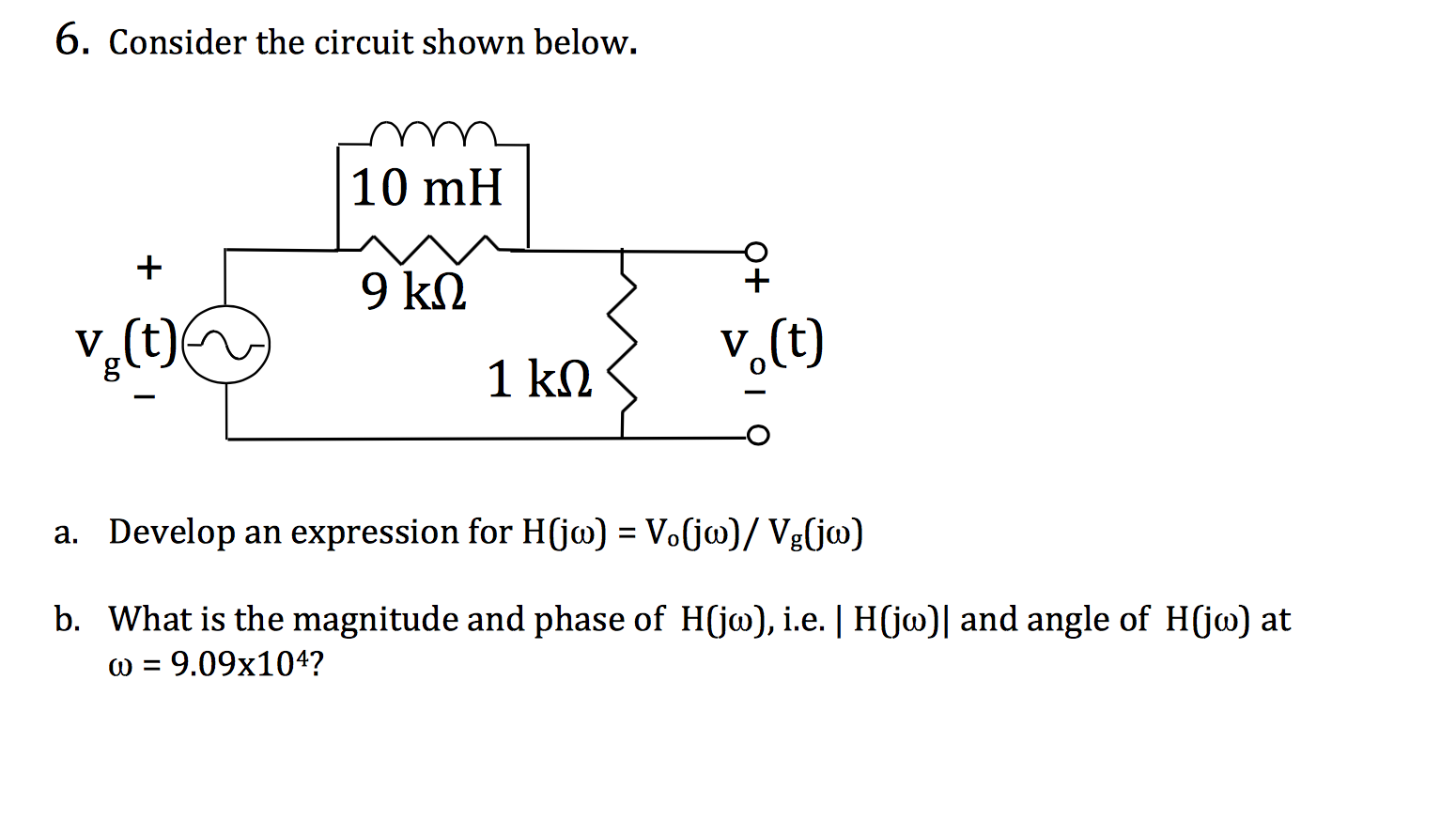 Solved Consider the circuit shown below. Develop an | Chegg.com