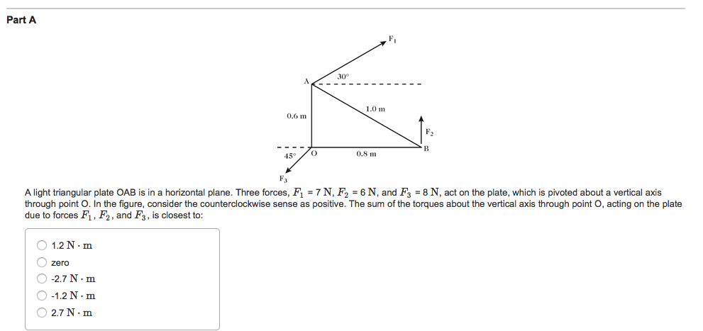 Solved The sum of the torques about the vertical axis | Chegg.com
