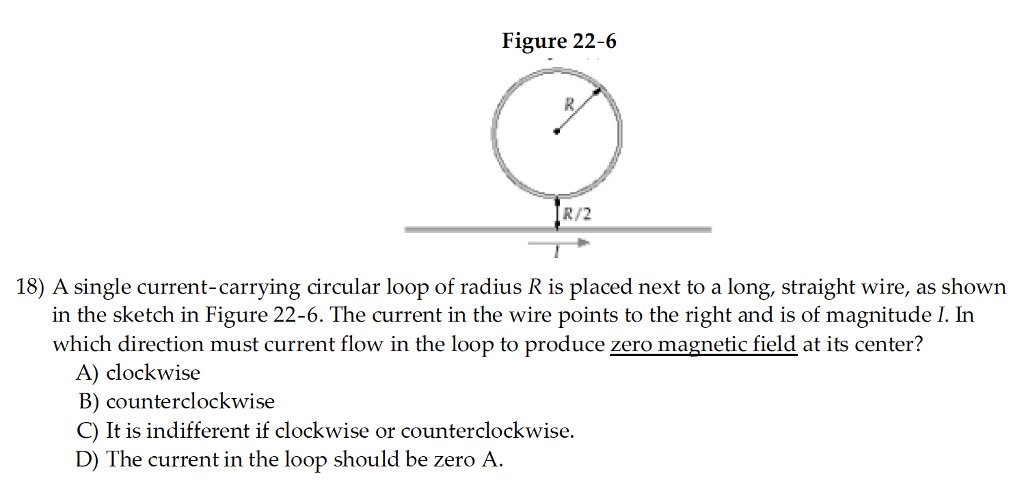 Solved A single current-carrying circular loop of radius R | Chegg.com