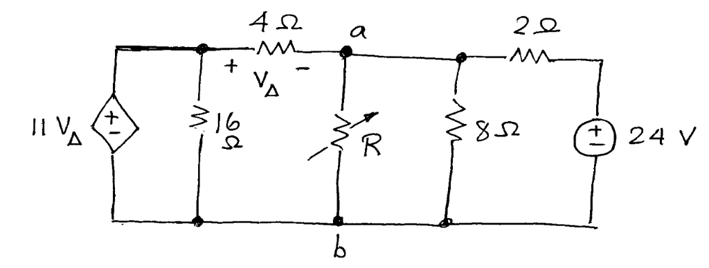 Solved A variable resistor is connected between the | Chegg.com