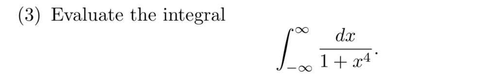 Solved (3) Evaluate the integral da: | Chegg.com