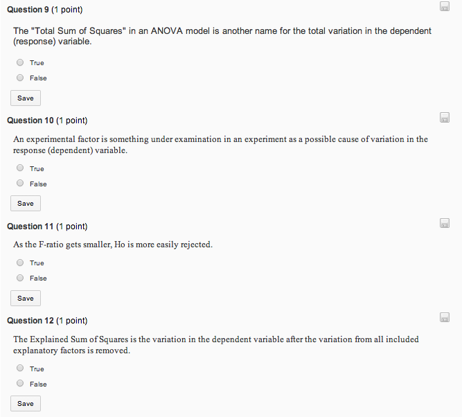 Solved Statistics: 29 Questions - True/False & Multiple | Chegg.com