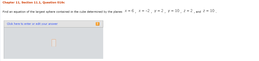 Solved Find an equation of the largest sphere contained in | Chegg.com