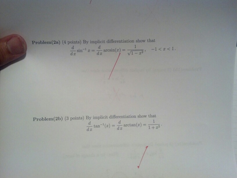 Solved By implicit differentiation show that d/dx sin^-1 x | Chegg.com