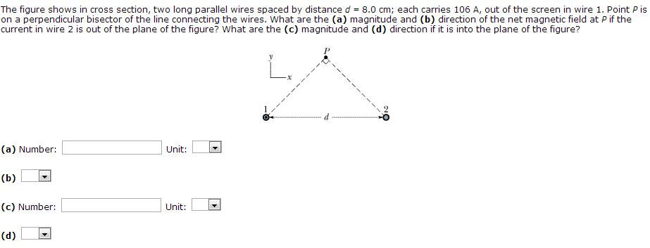 Solved The Figure Shows In Cross Section Two Long Parallel