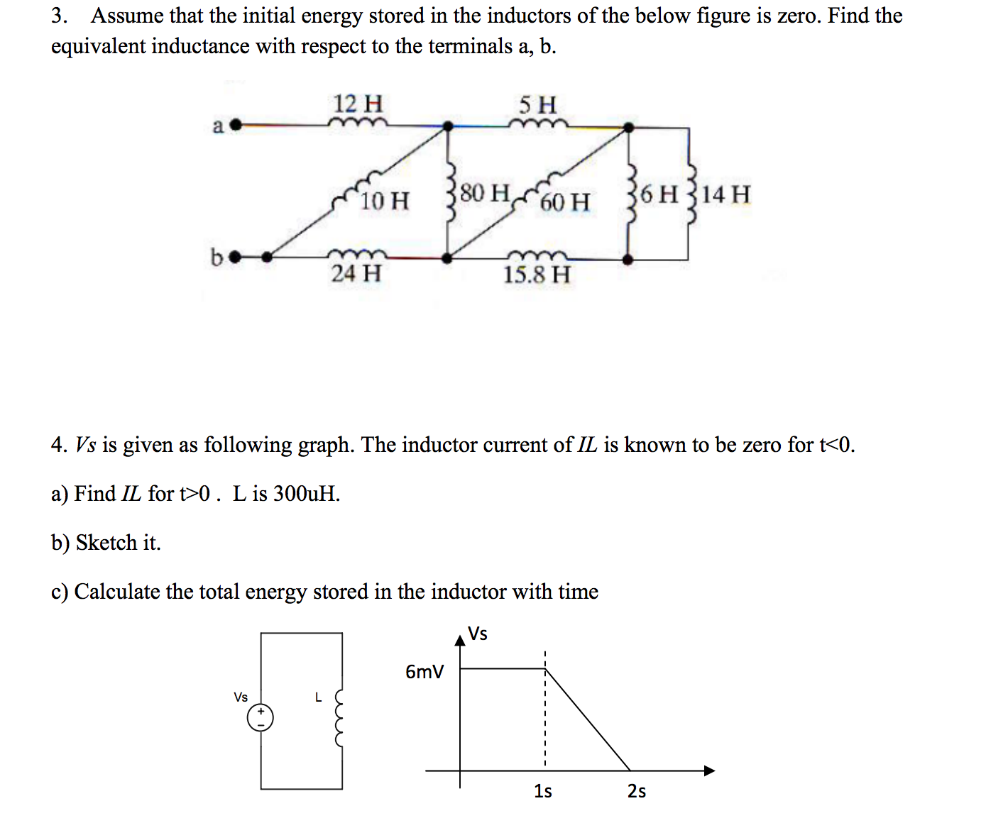 Solved Assume that the initial energy stored in the | Chegg.com