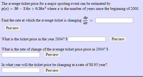 Solved The average ticket price for a major sporting event | Chegg.com