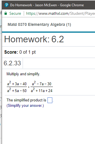 Solved Im just trying to figure out whether to factor first | Chegg.com