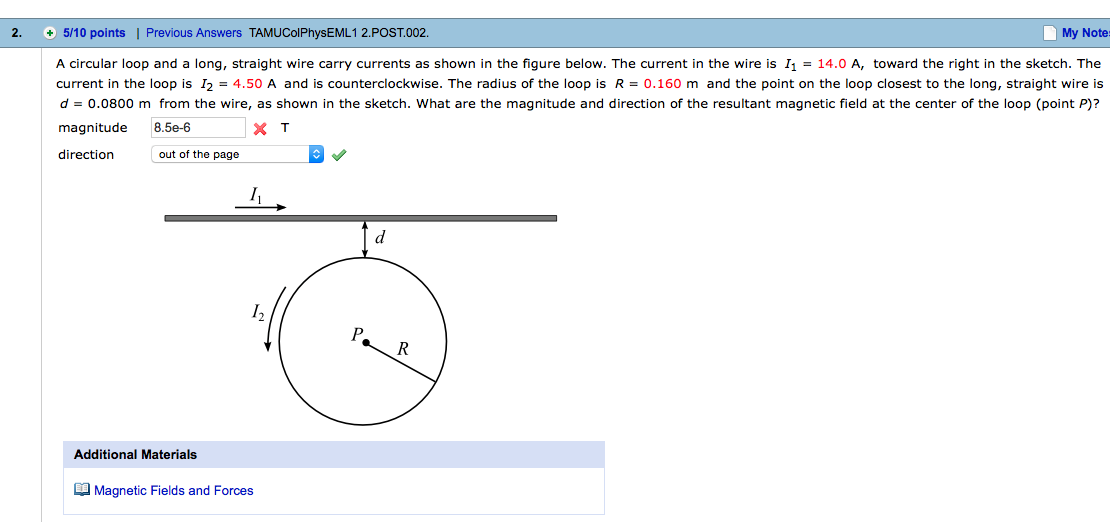Solved A circular loop and a long, straight wire carry | Chegg.com