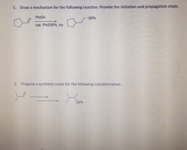 Solved Draw a mechanism for the following reaction. Provide | Chegg.com