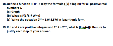 Solved Define a function F: R^+ rightarrow R by the formula | Chegg.com