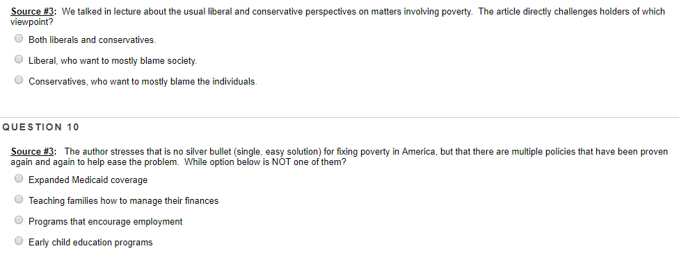 Solved Source #3: We talked in lecture about the usual | Chegg.com