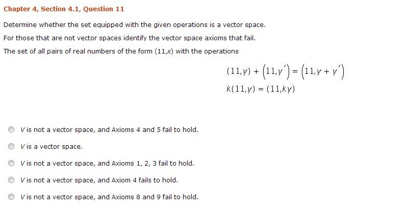 Solved Determine whether the set equipped with the given | Chegg.com