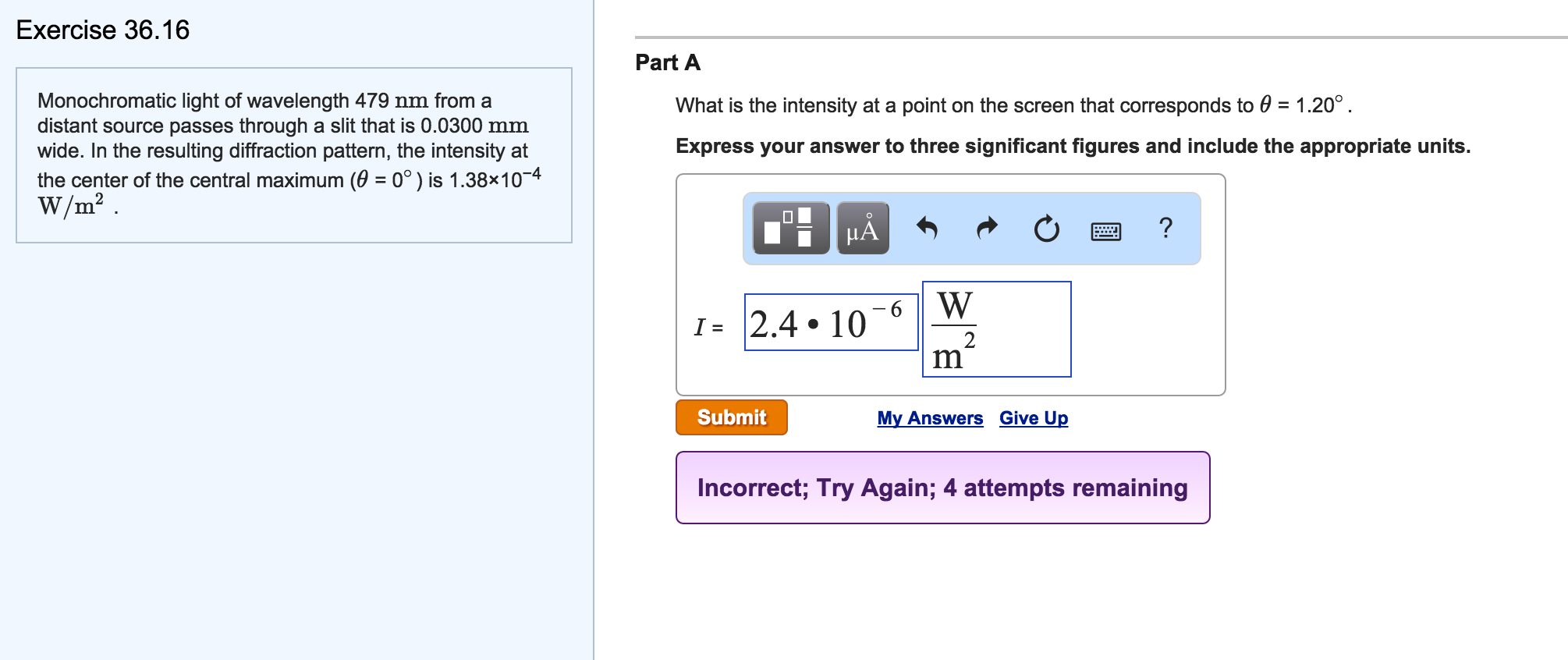 Solved Monochromatic Light Of Wavelength 479 Nm From A