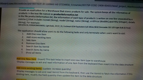 Solved OBJECTIVES: The project will give you the | Chegg.com