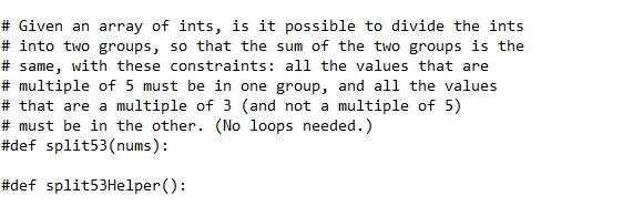 Given an array of ints, is it possible to divide the | Chegg.com