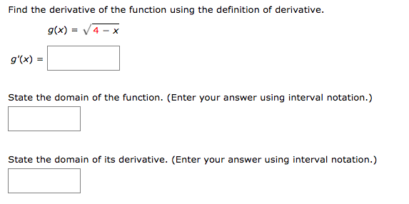 Solved Find the derivative of the function using the | Chegg.com