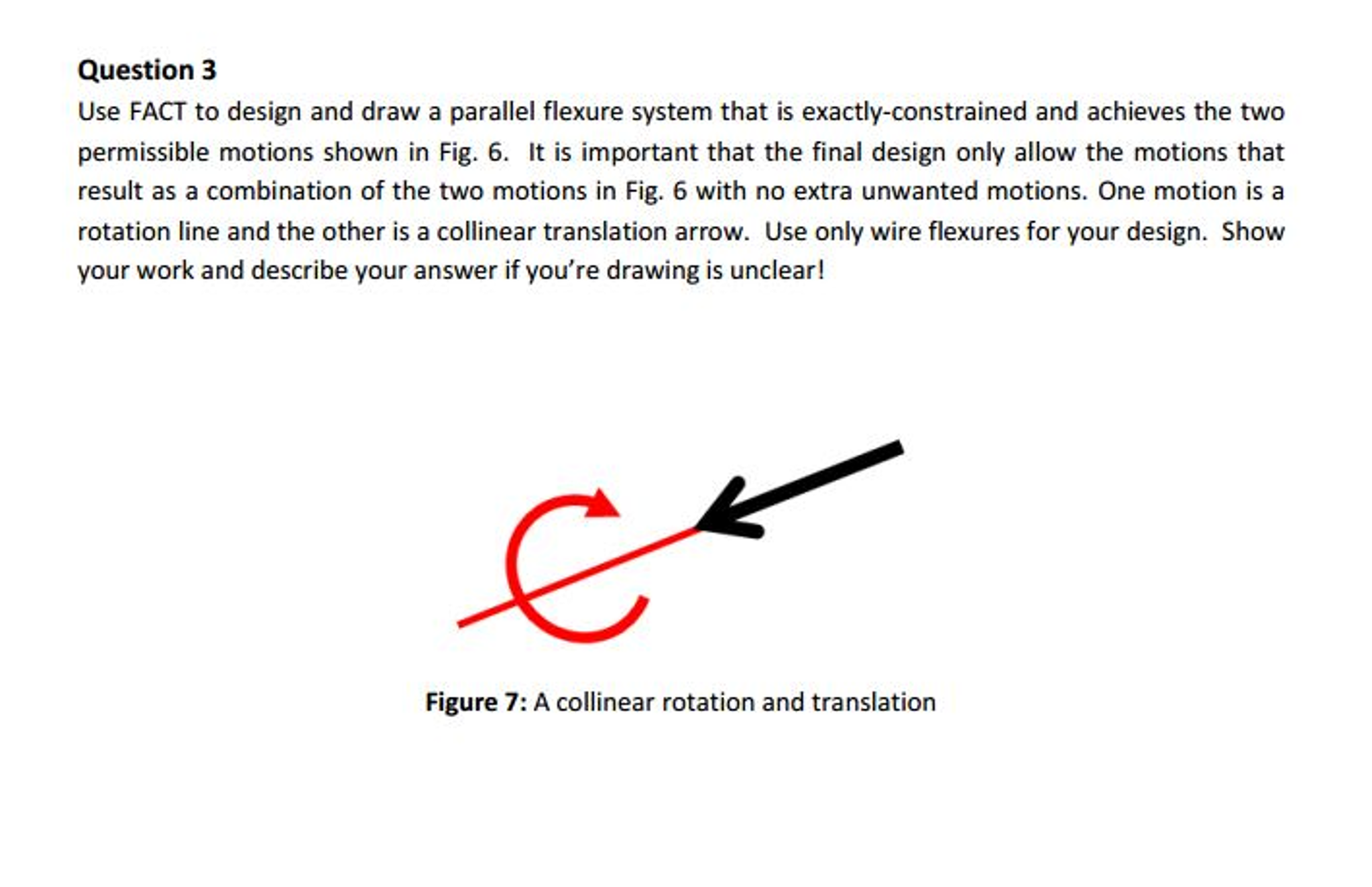 Solved Use FACT to design and draw a parallel flexure system | Chegg.com