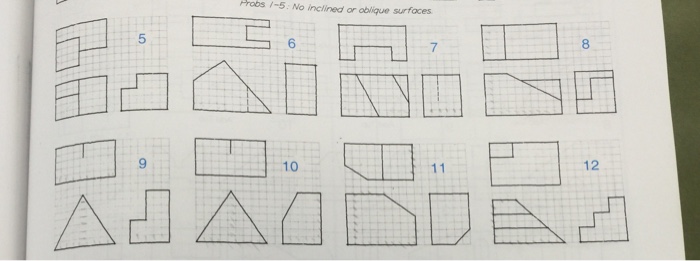 Solved Find the missing lines in the sketches. | Chegg.com