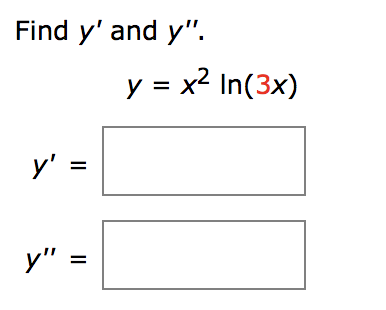 Solved Find y' and y". | Chegg.com