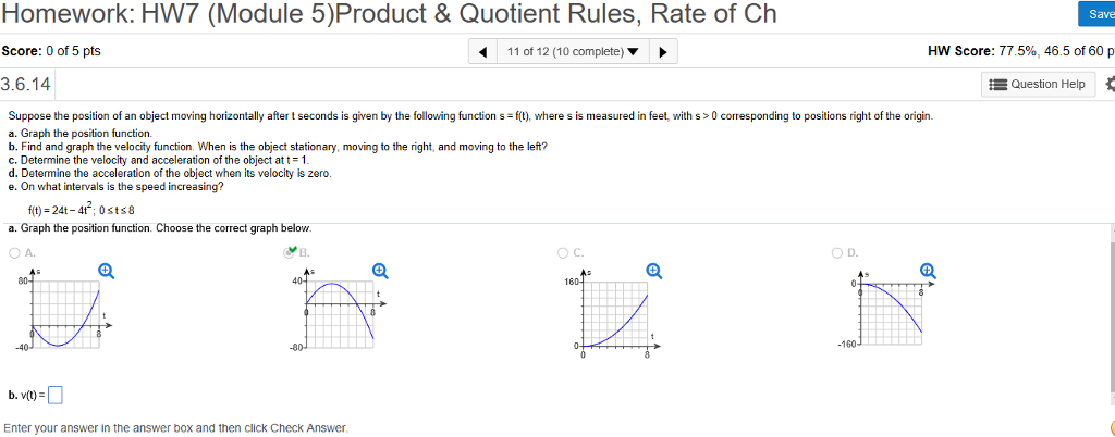 Solved Homework: HW7 (Module 5)Product & Quotient Rules, | Chegg.com