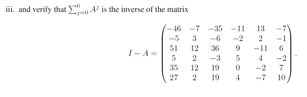 Solved Let A^j = AA A^j times denote product of an n times | Chegg.com