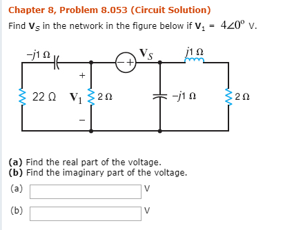 Solved Chapter 8, Problem 8.053 (Circuit Solution) Find Vs | Chegg.com