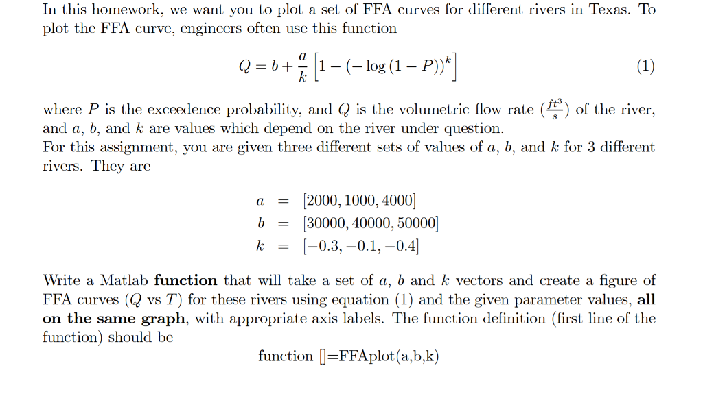 Solved: In This Homework, We Want You To Plot A Set Of FFA... | Chegg.com