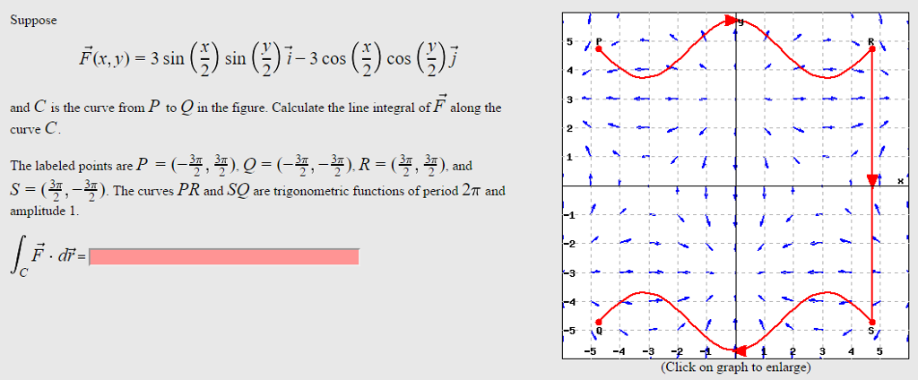 Solved Suppose F(x.y) = 3 sin (x/2) sin (y/2)i -3 xcos(x/2) | Chegg.com