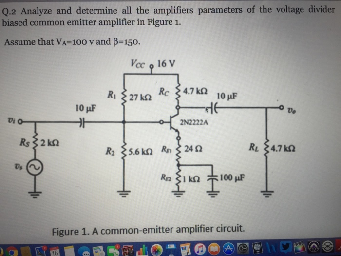 Solved Analyze and determine all the amplifiers parameters | Chegg.com