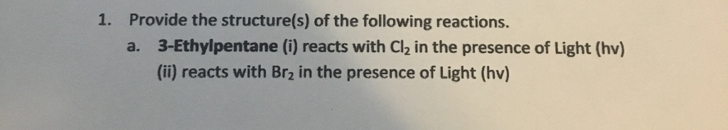 Solved 1. Provide the structure(s) of the following | Chegg.com