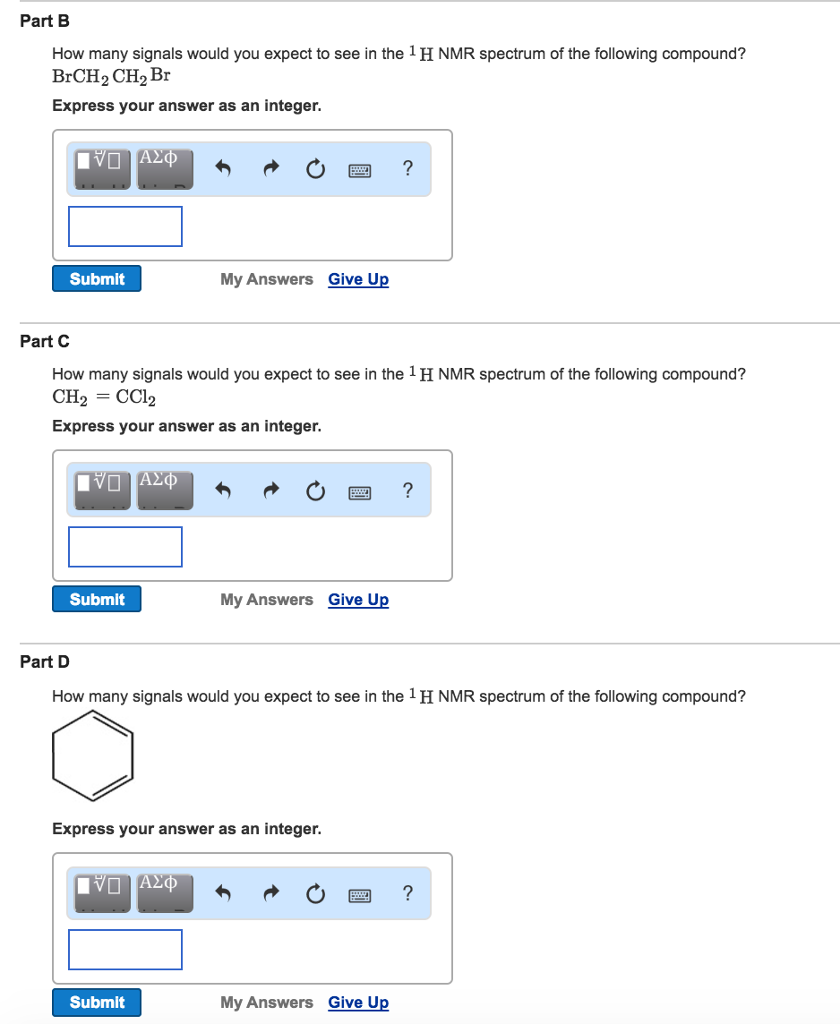 Solved Part B How many signals would you expect to see in | Chegg.com